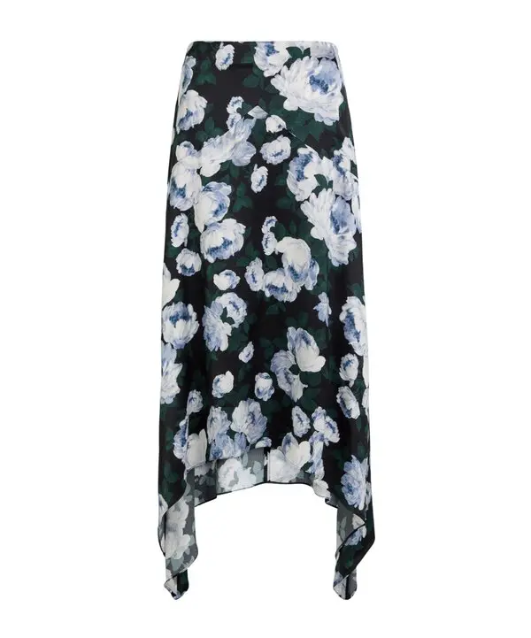 Stella McCartney Floral Print Satin Skirt