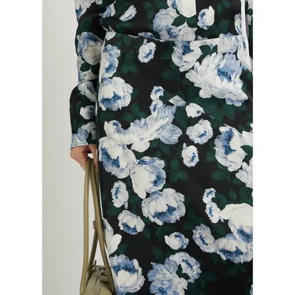 Stella McCartney Floral Print Satin Skirt