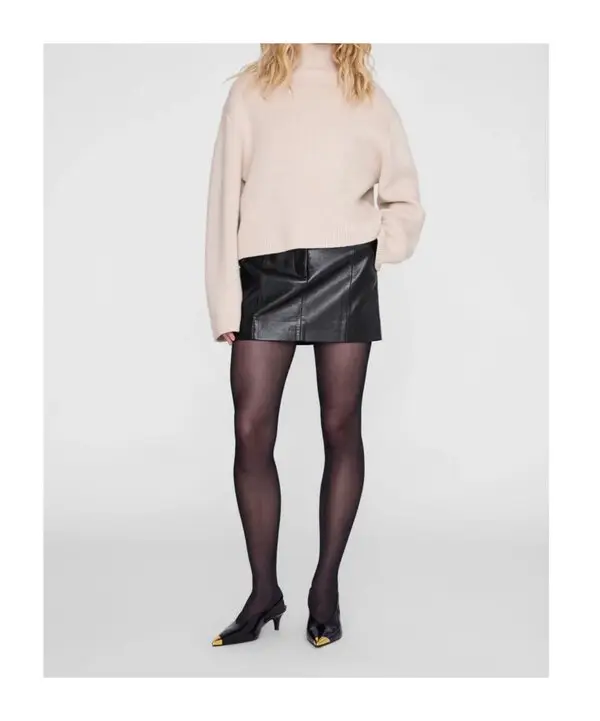 ANINE BING Seamed Mini Skirt