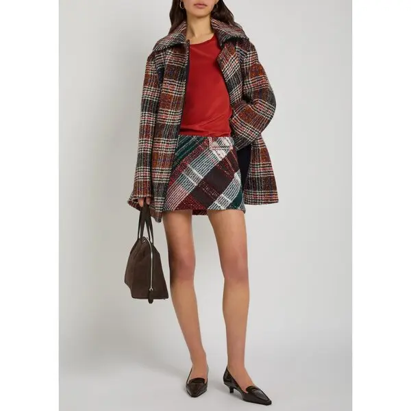 Missoni Wool Check Skirt