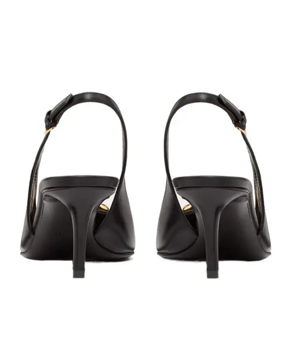 Valentino Garavani Vlogo Signature Pointed Toe Slingback Pumps