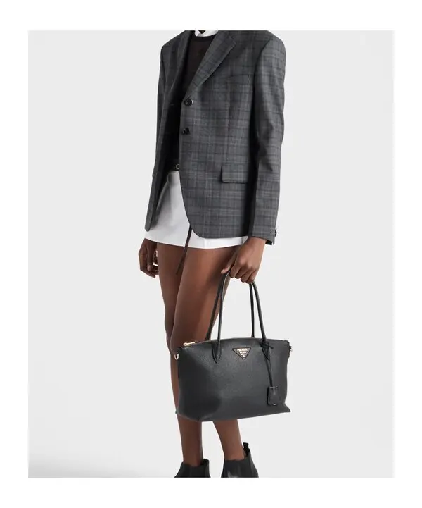 Prada Large Leather Tote Bag