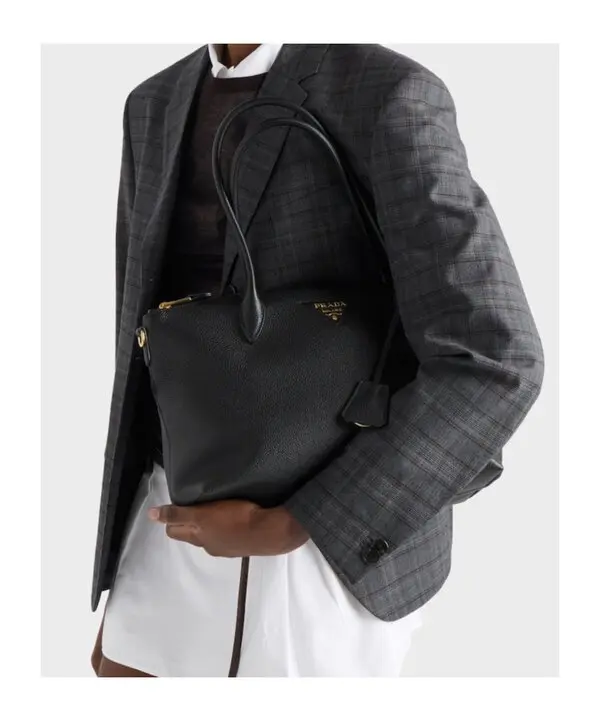 Prada Large Leather Tote Bag