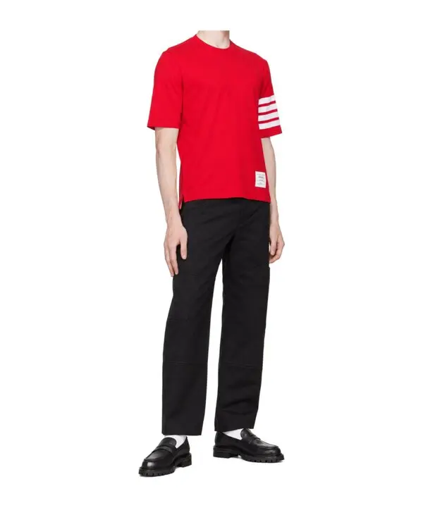 Thom Browne Jersey 4-bar Short Sleeve T-shirt