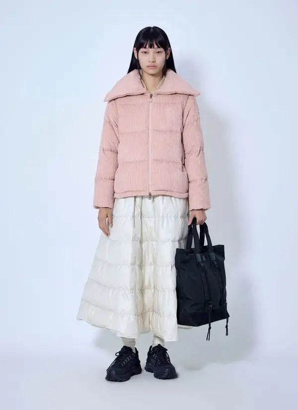 Moncler Lumineux Corduroy Short Down Jacket