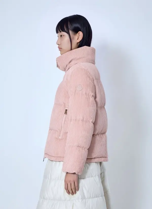 Moncler Lumineux Corduroy Short Down Jacket