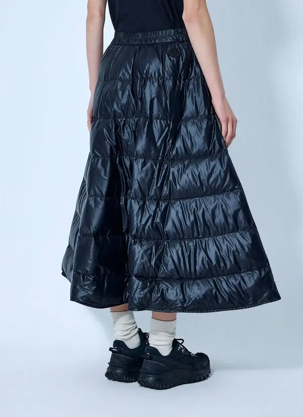 Moncler A-line Down Midi Skirt