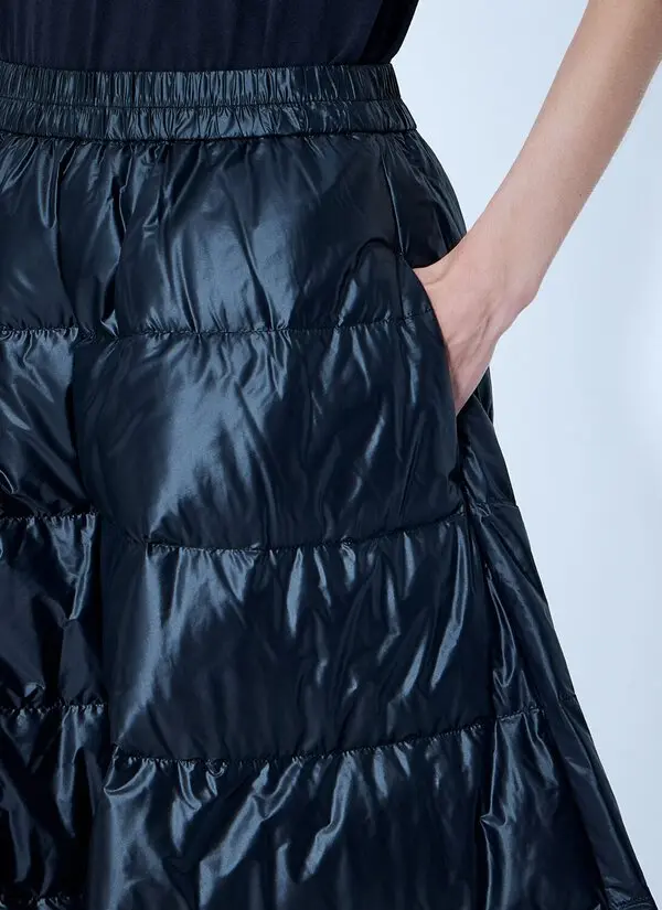 Moncler A-line Down Midi Skirt