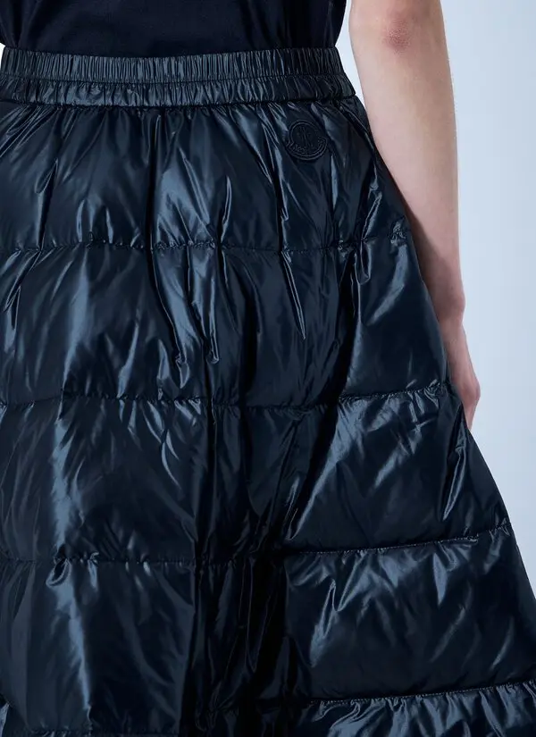 Moncler A-line Down Midi Skirt