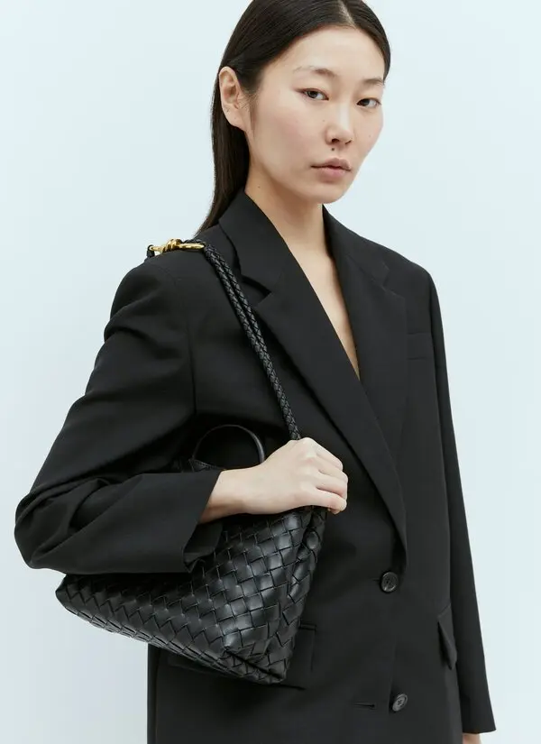 Bottega Veneta Small Andiamo Handbag - Black