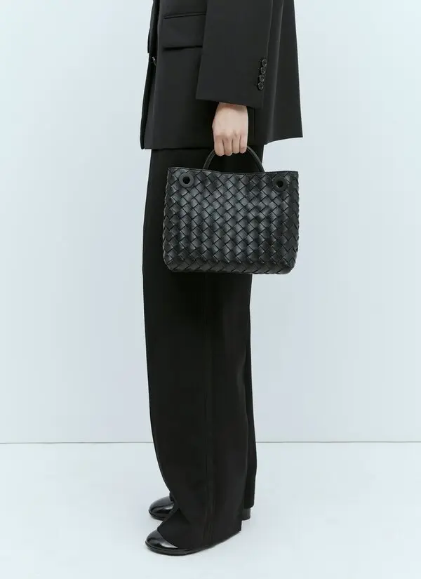 Bottega Veneta Small Andiamo Handbag - Black