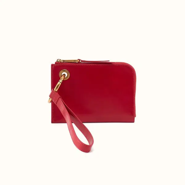 Hobo Jett Cc Wristlet Wallet - True Red