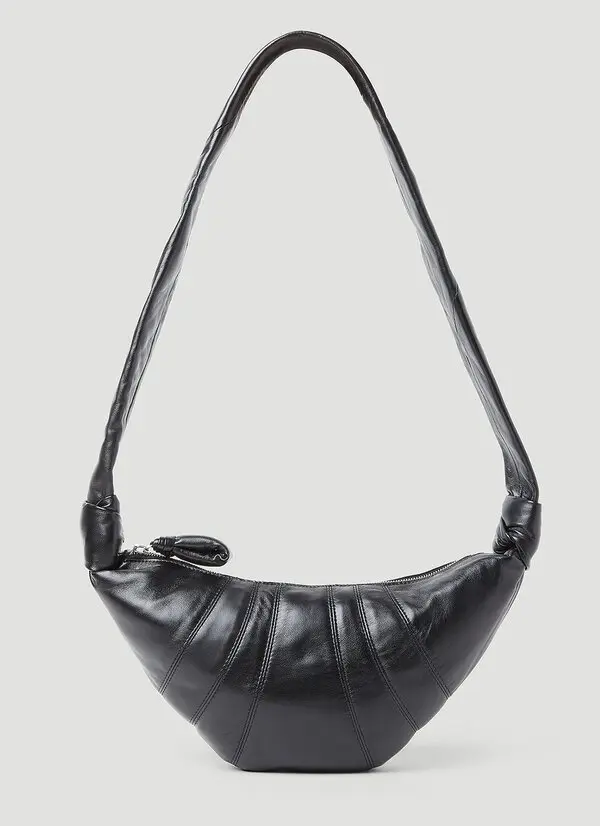LEMAIRE Small Croissant Crossbody Bag - Black