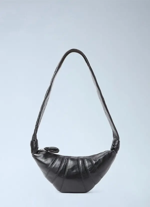 LEMAIRE Small Croissant Crossbody Bag - Black