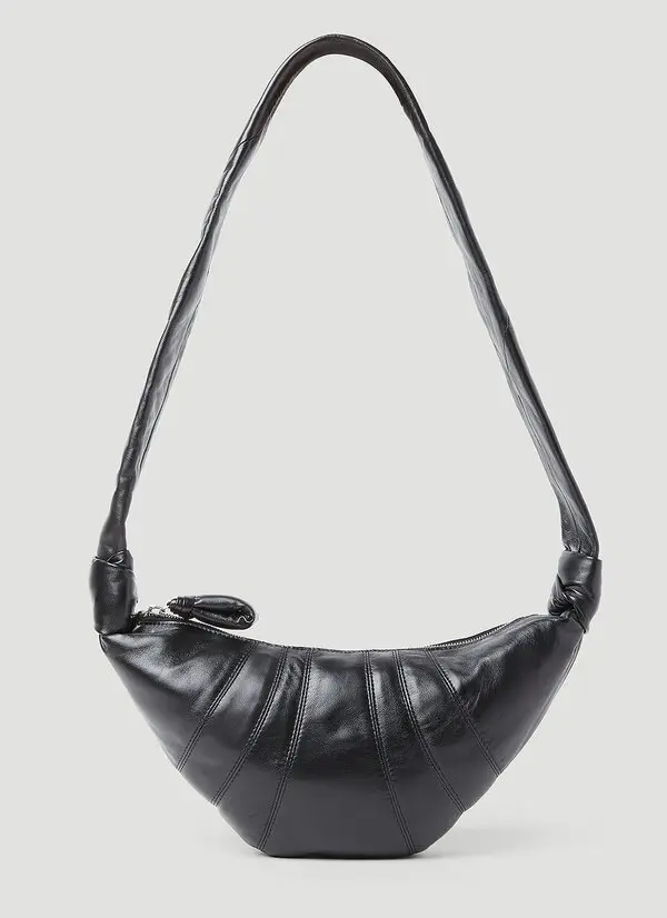 LEMAIRE Small Croissant Crossbody Bag - Black