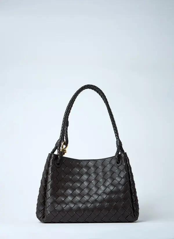 Bottega Veneta Medium Parachute Shoulder Bag - Brown