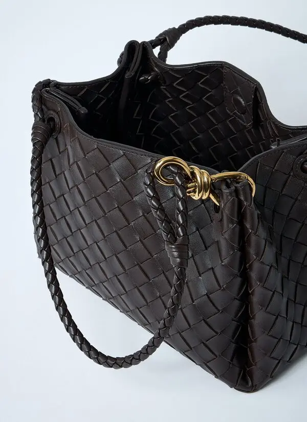 Bottega Veneta Medium Parachute Shoulder Bag - Brown