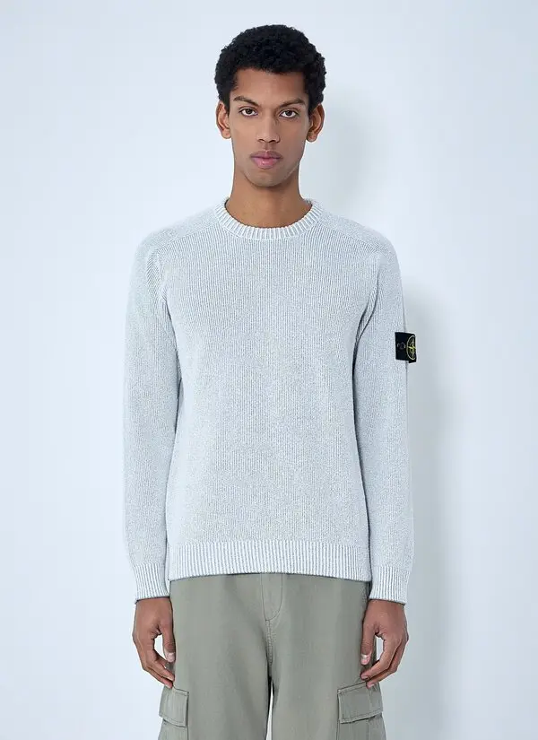 Stone Island Ribbed Knit Crewneck Sweater