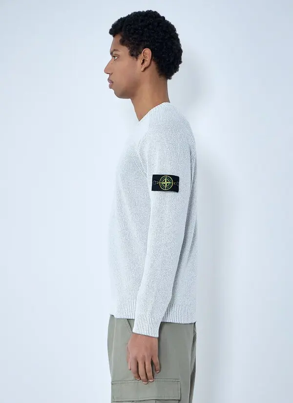 Stone Island Ribbed Knit Crewneck Sweater