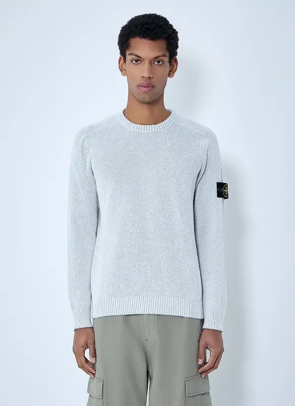 Stone Island Ribbed Knit Crewneck Sweater