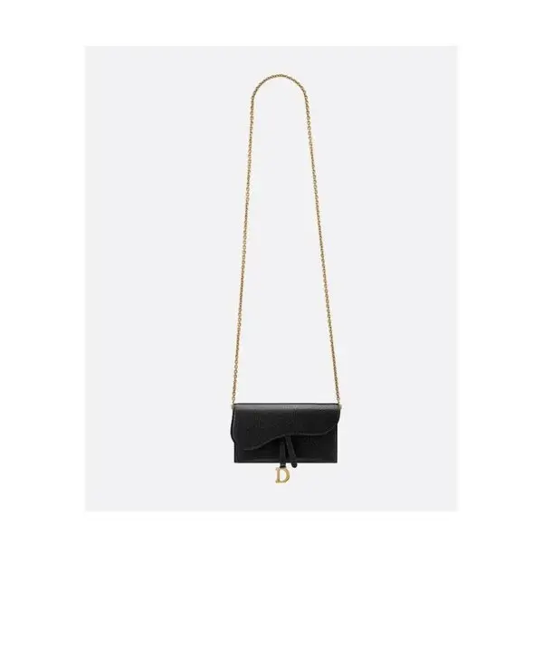 Dior Small Saddle Pouch With Chain