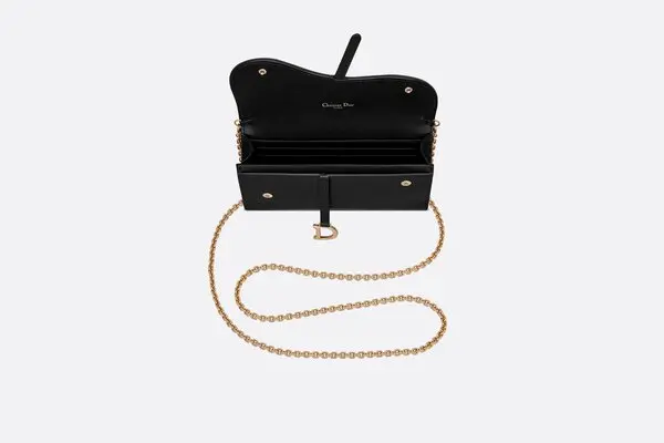 Dior Small Saddle Pouch With Chain