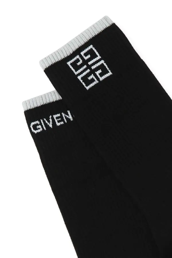 Givenchy Logo Intarsia Crew Socks