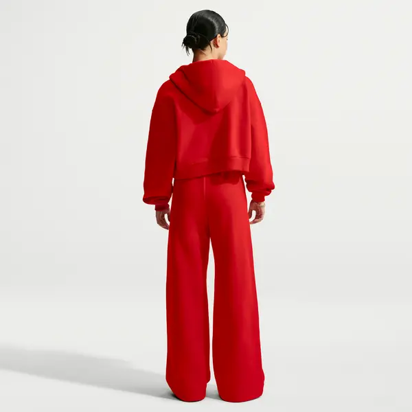 Nike Studio Fleece Medium Weight Oversized Full-zip Cropped Hoodie