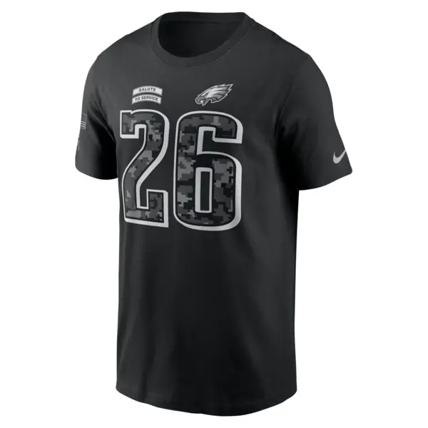 Nike Saquon Barkley Philadelphia Eagles Salute To Service Nfl T-shirt - Black