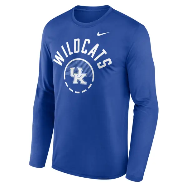 Nike Kentucky Courtside Dri-fit College Long-sleeve T-shirt - Blue
