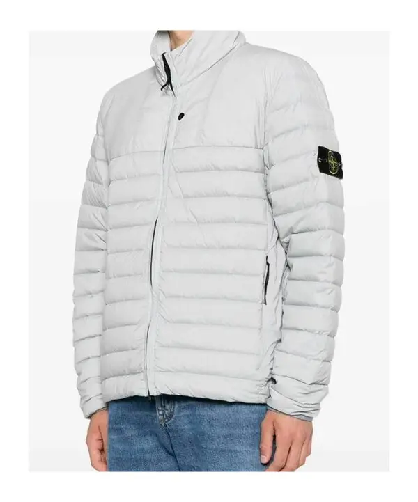 Stone Island Quilted Logo-patch Jacket