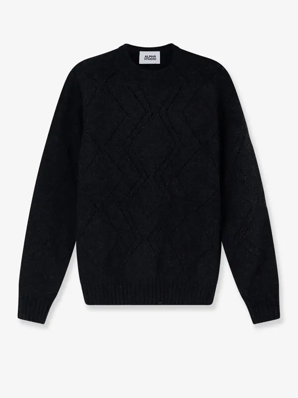 Alpha Studio Woolblend Crewneck Sweater