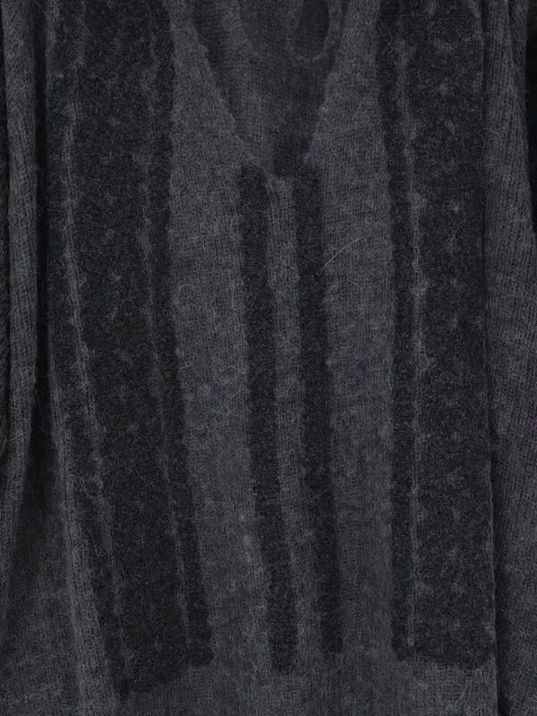 MES DEMOISELLES Appi Wool And Alpaca Sweater With Floral Pattern