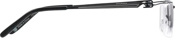 Zenni Rectangle Glasses Titanium Frame - Black