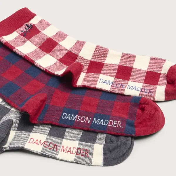 DAMSON MADDER Socks 3 Pack
