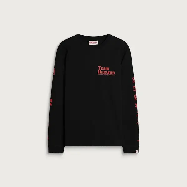 TEAM IKUZAWA Aikou-gumi Long Sleeve T-shirt Exclusive - Black
