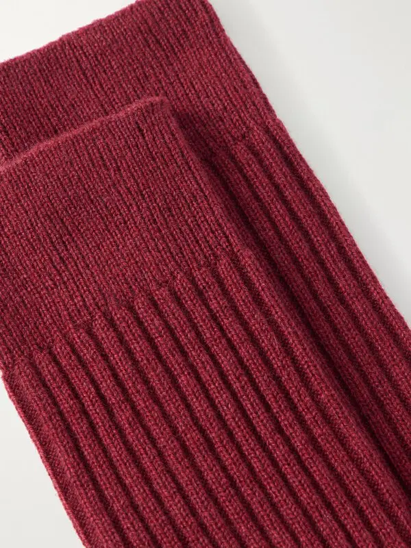 Canali Ribbed Cashmere Socks