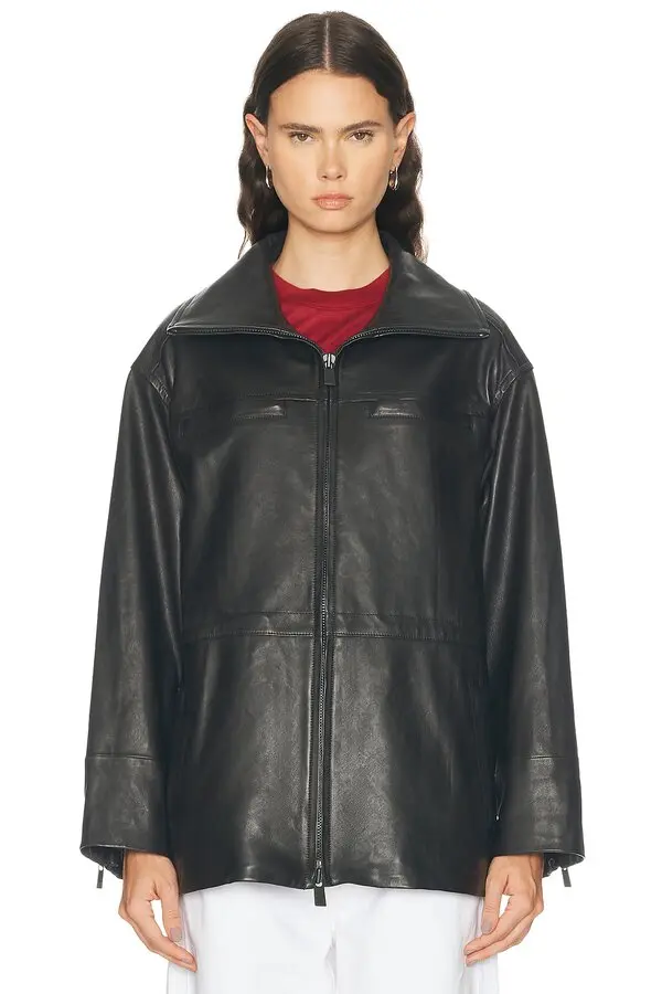 EAVES Niko Leather Parka Jacket