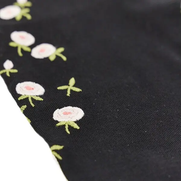 Prada Embroidered Roses Over-the-knee Socks