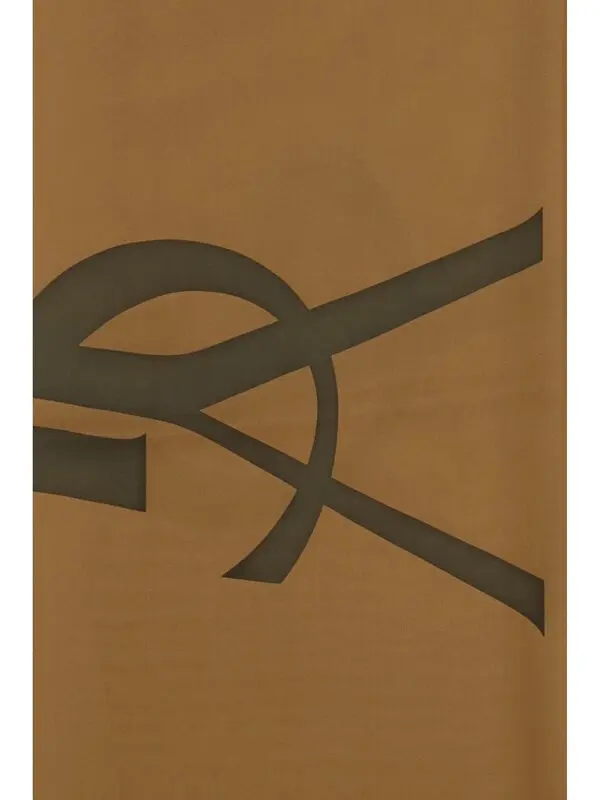 Saint Laurent Cassandre Square Silk Twill Scarf