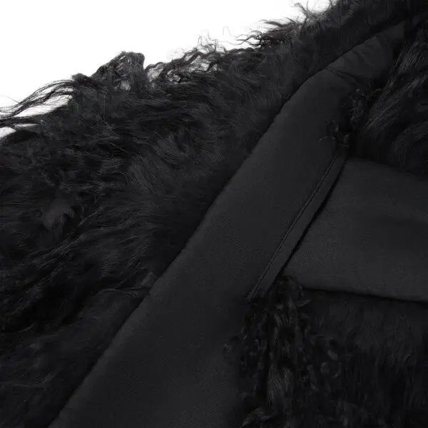 YVES SALOMON Collar Scarf - Black