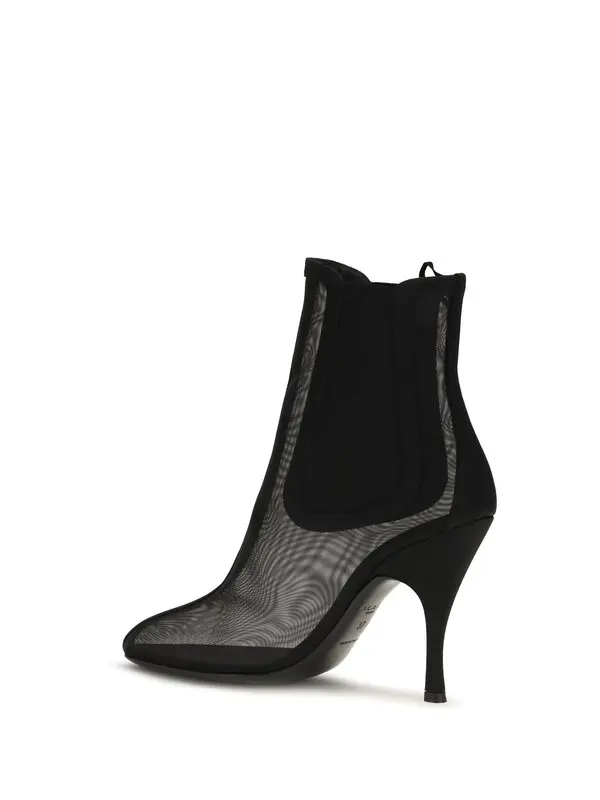 Alaïa Mesh Chelsea Ankle Boots