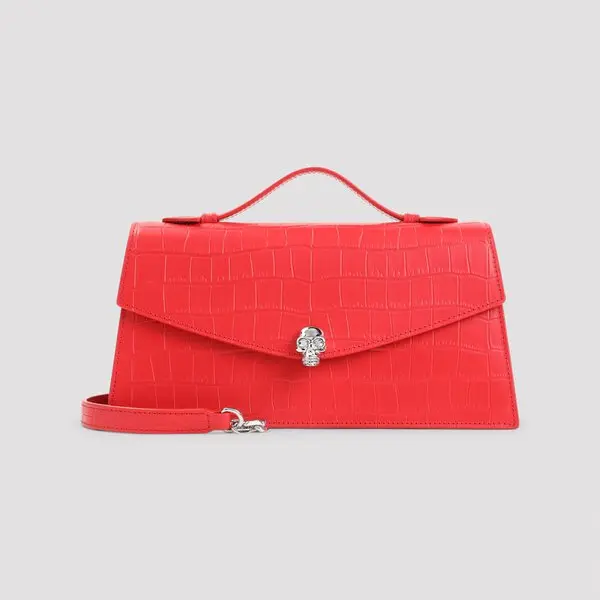 Alexander McQueen Skull Top Handle - Red
