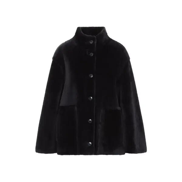 YVES SALOMON Shearling Coat - Multicolor
