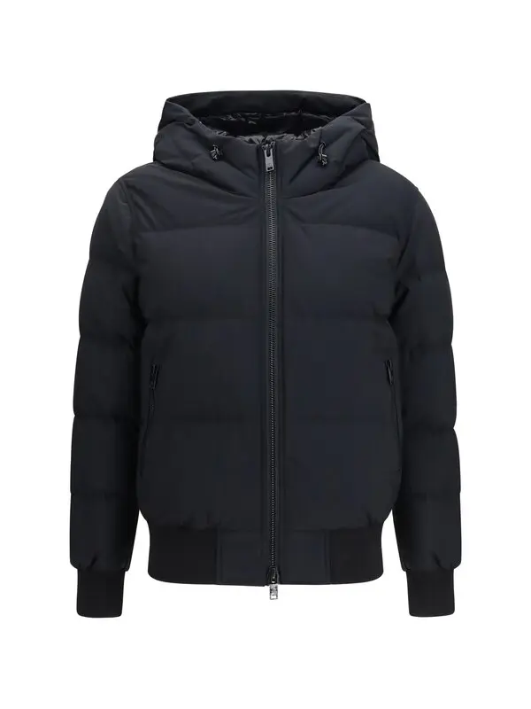 Moose Knuckles Soho Down Bomber Jacket - Midnight Blue