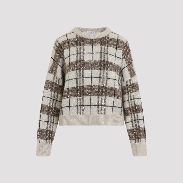 Brunello Cucinelli Check Sweater