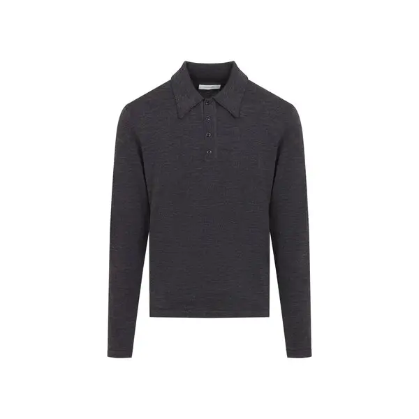 LEMAIRE L/s Knitted Polo Sweater