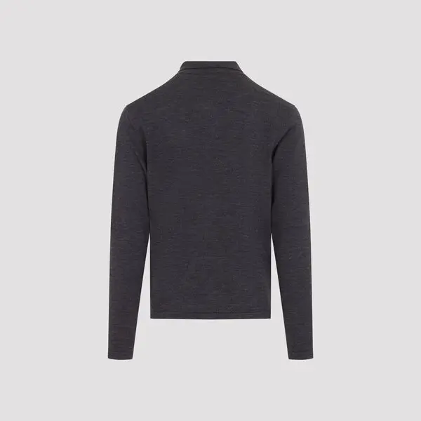 LEMAIRE L/s Knitted Polo Sweater