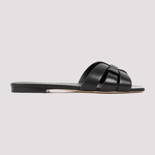 Saint Laurent Leather Tribute Flats