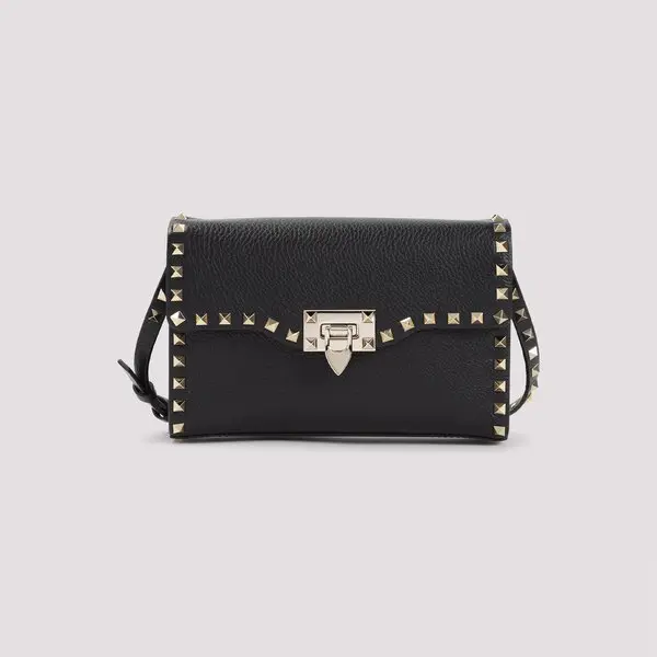 Valentino Garavani Small Rockstud Shoulder Bag - Black